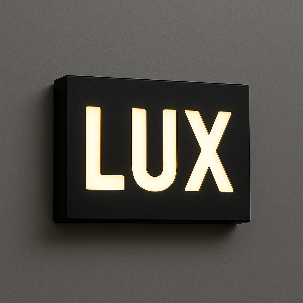 Hollow-out Lightbox – Lux Signage Co