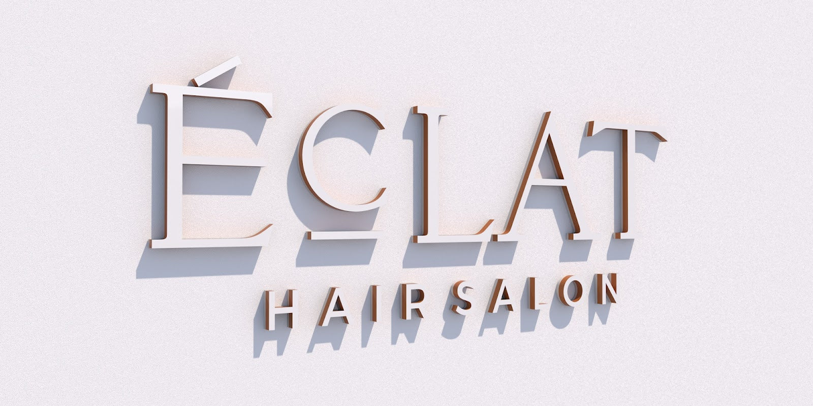 Custom Business Sign for Mariana Henary (Eclat Hair Salon) – Lux Signage Co