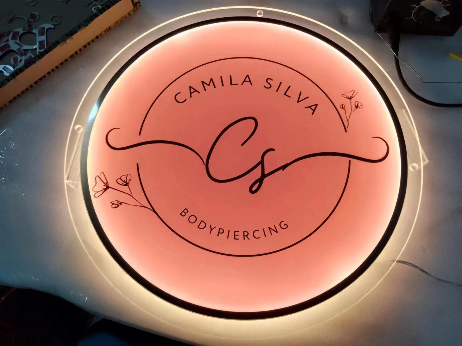 Custom Back-lit Acrylic Sign – Lux Signage Co