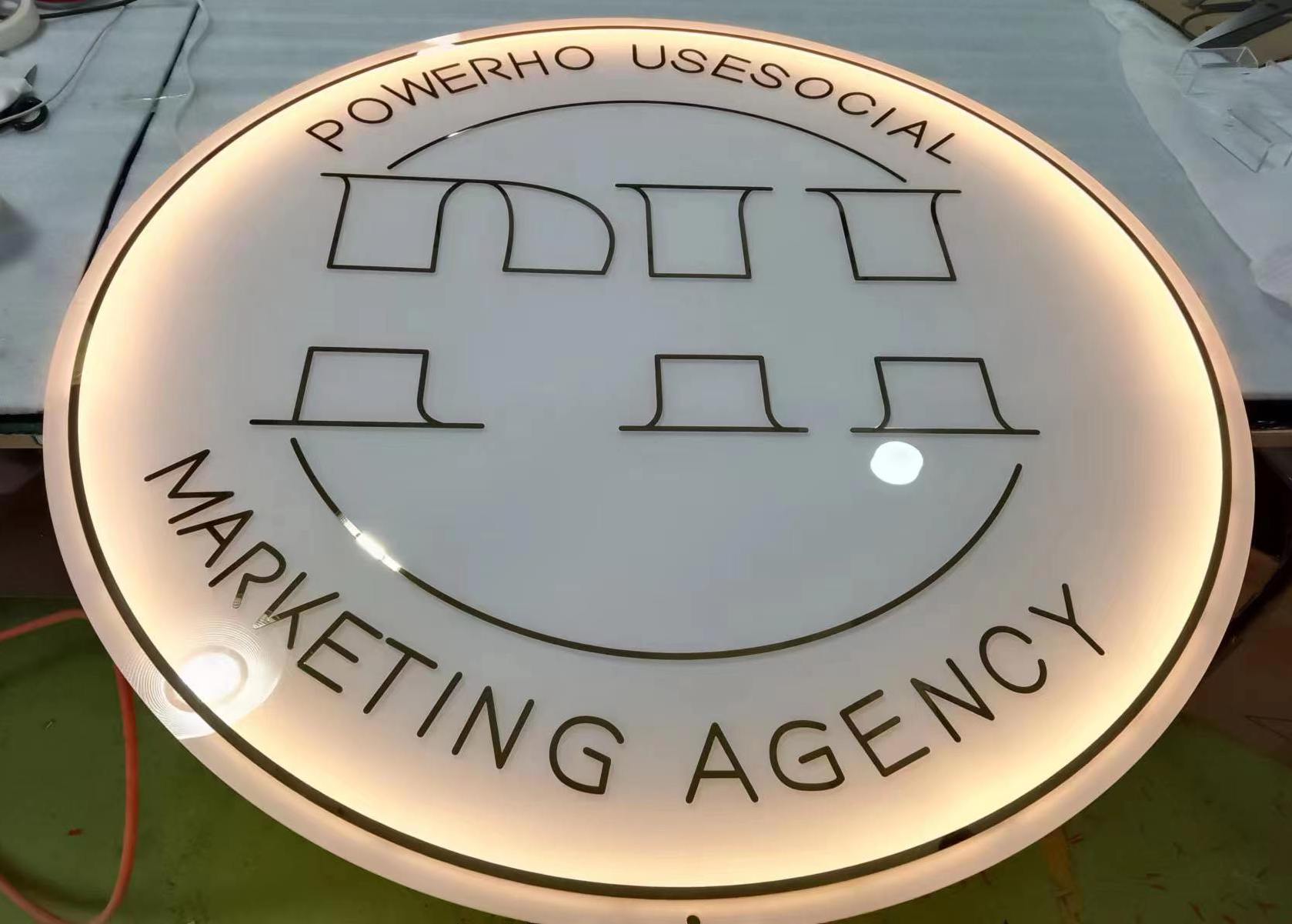 Custom Back-lit Acrylic Sign – Lux Signage Co