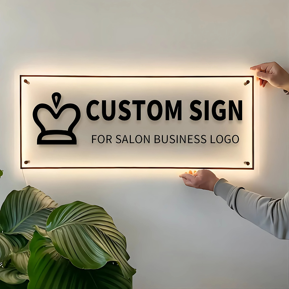 Custom Back-lit Acrylic Sign – Lux Signage Co