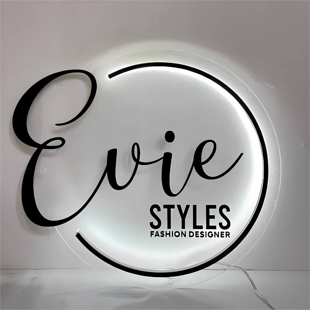 Custom Back-lit Acrylic Sign – Lux Signage Co