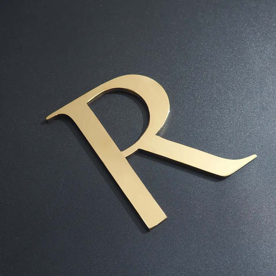 Custom Flat Metal Letters – Lux Signage Co